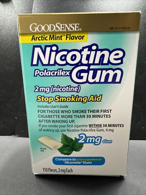 GoodSense Nicotine Gum 2mg Arctic Mint 110 Pieces Exp.06/25 ⭐️”Like ...
