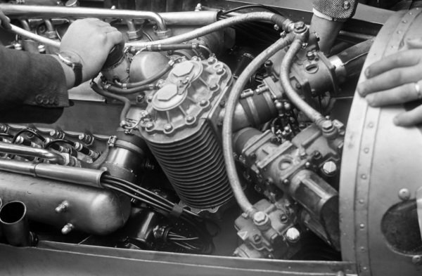 Engine detail on one of the Auto Union C Ds 1938 Motor Racing Old Photo ...