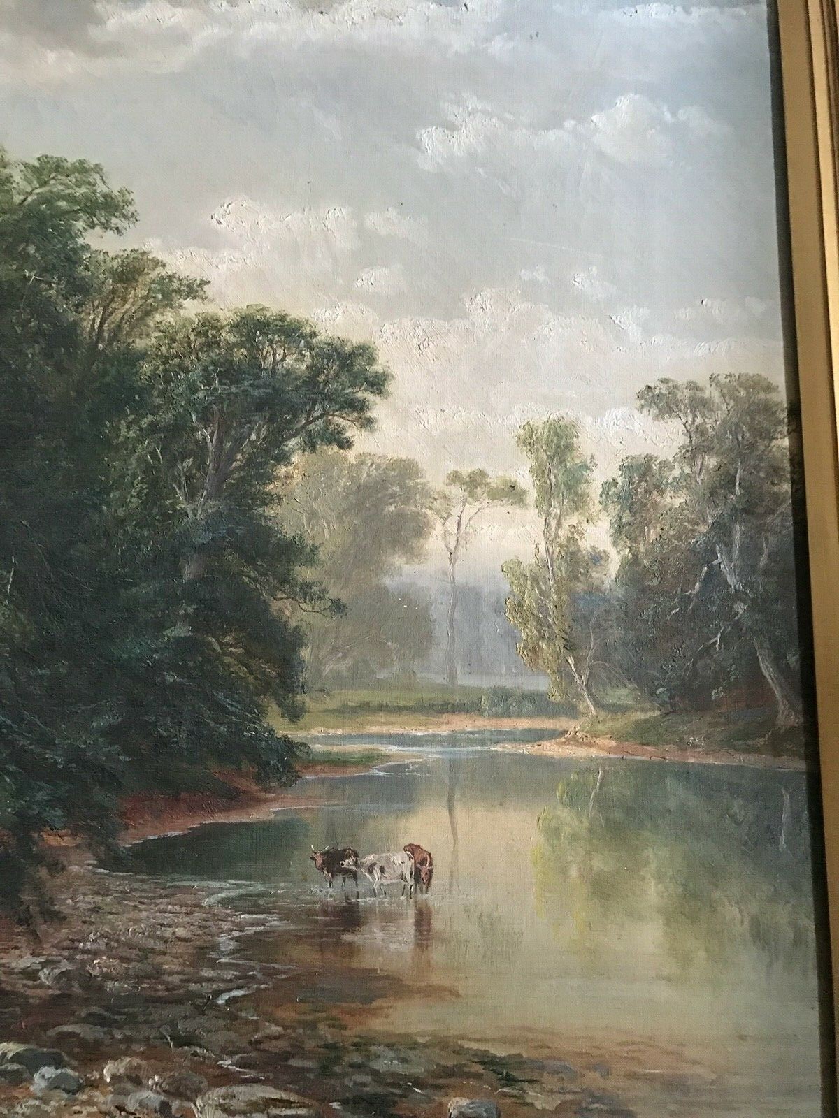 Large Rare Vintage Original Painting by American Artist Thomas Corwin ...