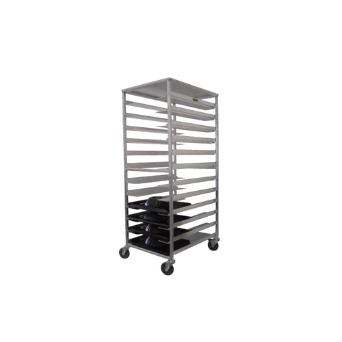 Alluserv AURSC20 20 Tray Mobile Aluminum Value Line Room Service Tray ...