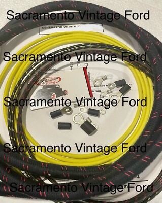 Vintage Hot Rod Generator to Voltage Regulator Universal Cloth Wire ...