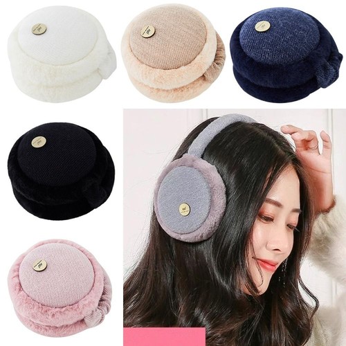 Foldable Plush Earmuffs Winter Ear-Muffs Cold Protection Earflaps Ear ...