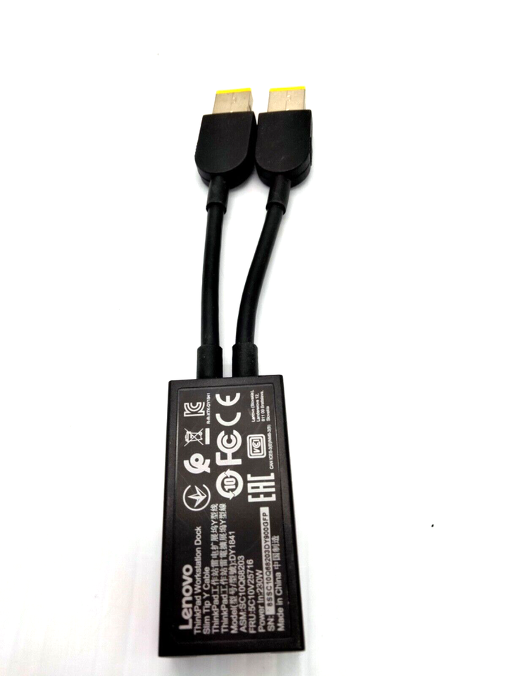 Lenovo ThinkPad Workstation Dock Slim Tip Y Split Cable DY1841 | eBay