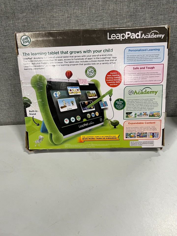 LeapFrog LeapPad Academy Kids Learning Tablet 16G 7" Green | eBay