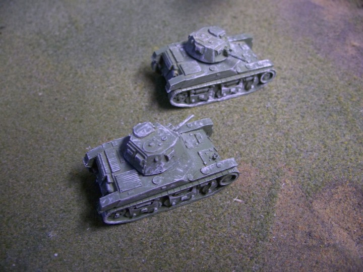 15mm WWII ACG 1 Light Tank with 47mm gun platoon (5 vehicles). | eBay