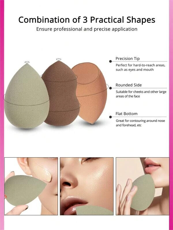 Blending Facial Makeup Cosmetic Puff Sponge Foundation Contour Beauty ...