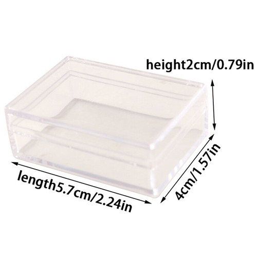 1/12 Dollhouse Transparent Storage Box Mini Storage Case Dollhouse ...