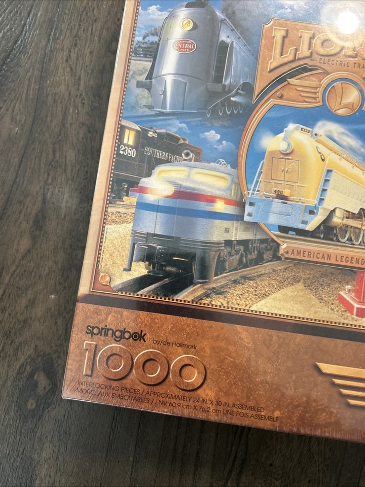 LIONEL Electric Trains 1000 piece Jigsaw Puzzle NEW- By Springbok ...