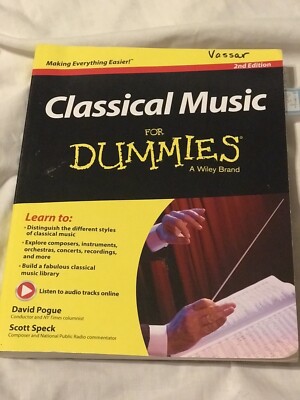 Classical Music for Dummies 2nd Edition | eBay