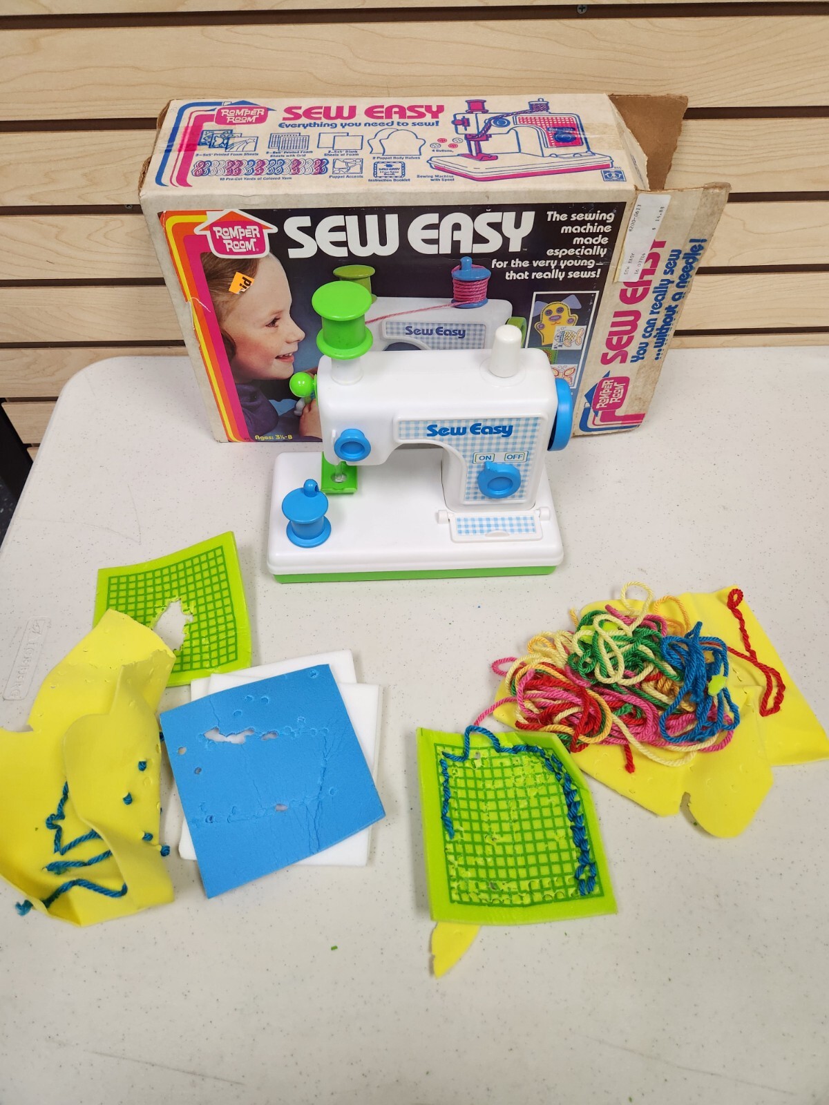 1981 Romper Room Sew Easy Toy Sewing Machine Hasbro With Original Box ...