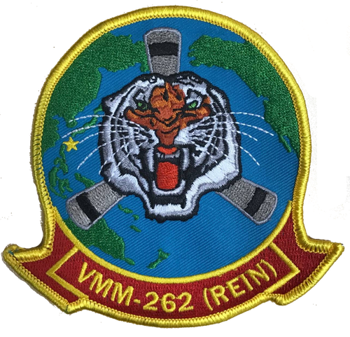 4" MARINE CORPS VMM-262 REINFORCED TIGER HELI SQUAD EMBROIDERED JACKET ...