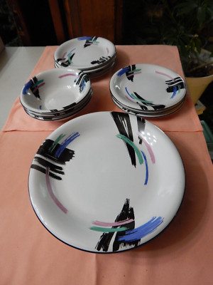 NEWCOR STONEWARE "LIZA" 6157 DESIGN CONCEPTS PLATES BOWLS YOU PICK | eBay