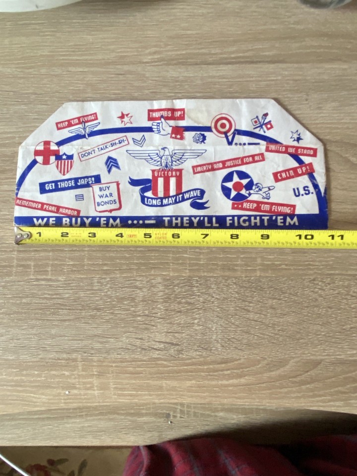 RARE WORLD WAR 2 VICTORY U.S. PAPER HAT PATRIOTIC WAR BOND HAT AVON ...