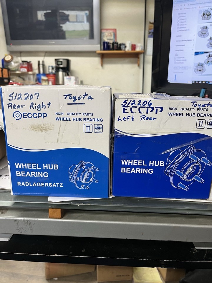 2 PCS Rear Hubs For 2002 -2011 Toyota Camry Avalon And Others 512206 ...