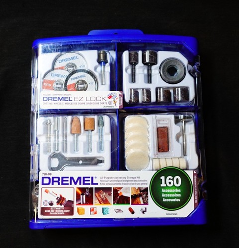 Dremel All-Purpose Rotary Tool Accessory Storage Kit - 160 Accessories ...