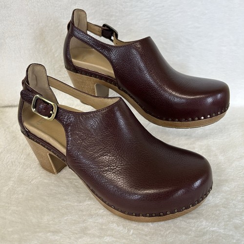 Dansko Womens Shoes Size 38 Burgundy Sassy Milled Burnished | eBay ...