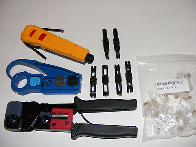 Punch tool krone / bix / 110 / 66 rj45 crimp crimper cat 5 cat 6 ...