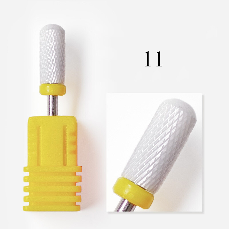 Electric Rotary File Drill Bits Head Manicure Ceramic Carbide Nail Art ...