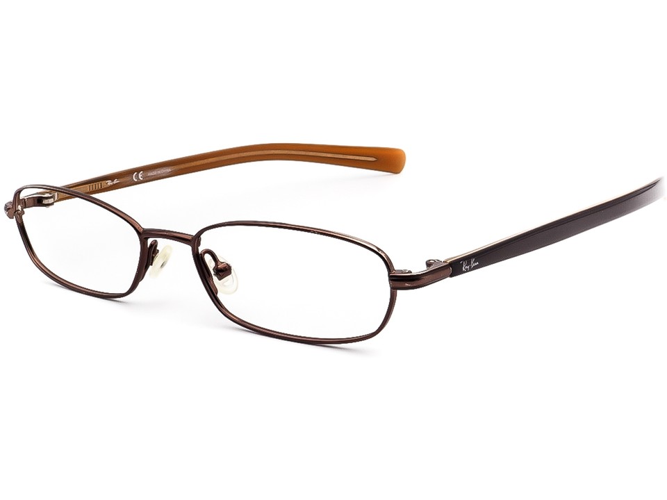 Ray Ban Eyeglasses RB 6107 2511 Brown Oval Frame 49[]15 135 | eBay