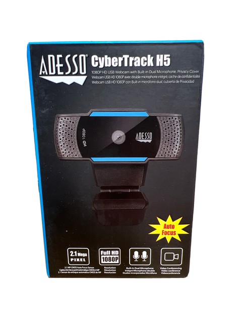 Adesso CyberTrack H5 Full HD Web Camera (CYBERTRACKH5) for sale online ...