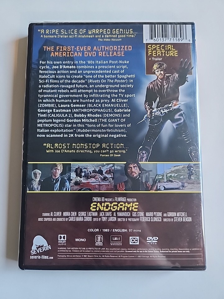 Endgame (DVD, 1983) Severin Films 760137711896 | eBay