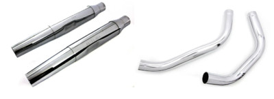 Harley Sportster, XLH, XLCH 67-76 Iron head new exhaust pipes, and ...