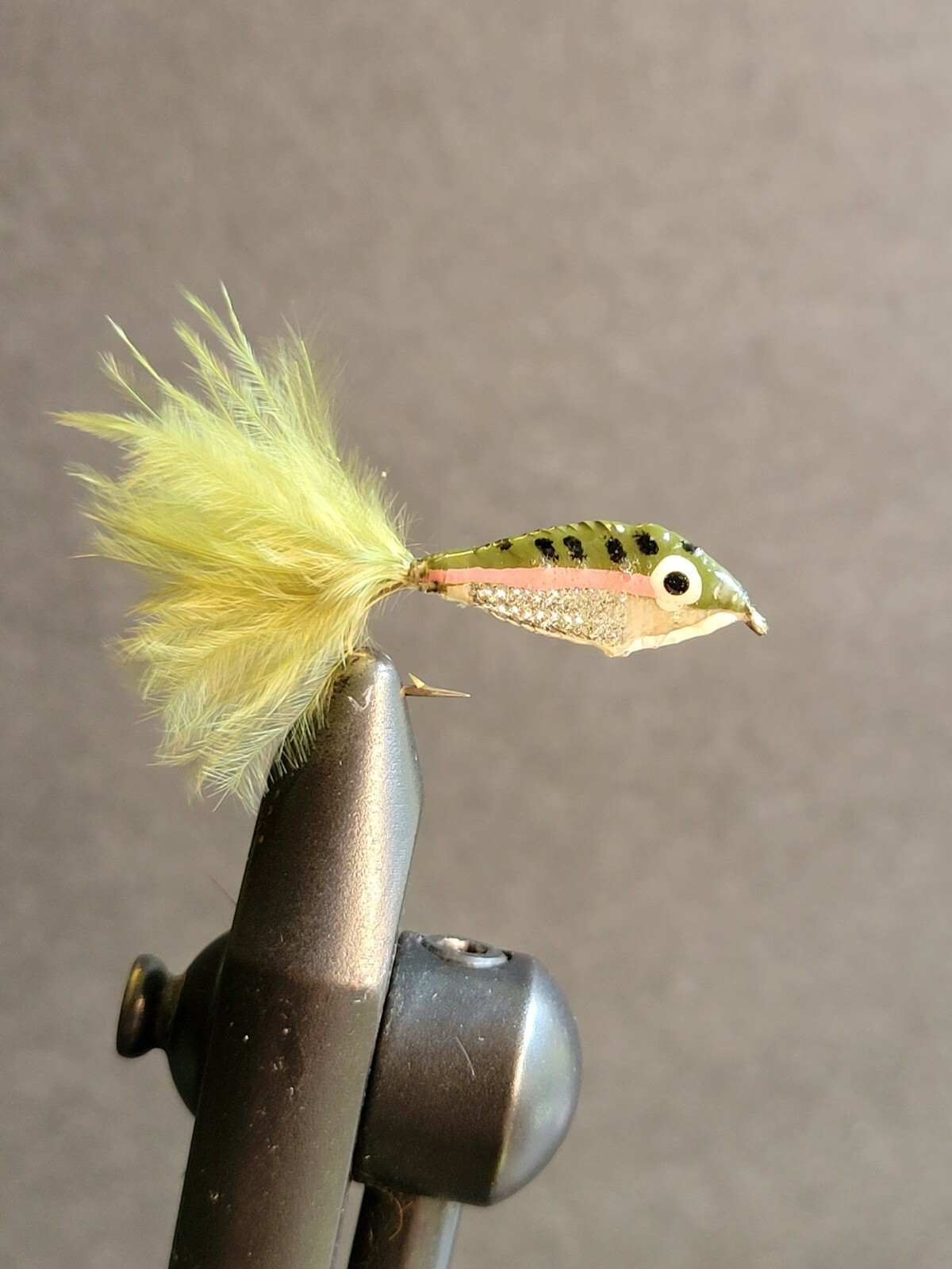 2 Flies, Size 8, OLIVE & SILVER DECORATED Epoxy Minnow Fly Fishing ...