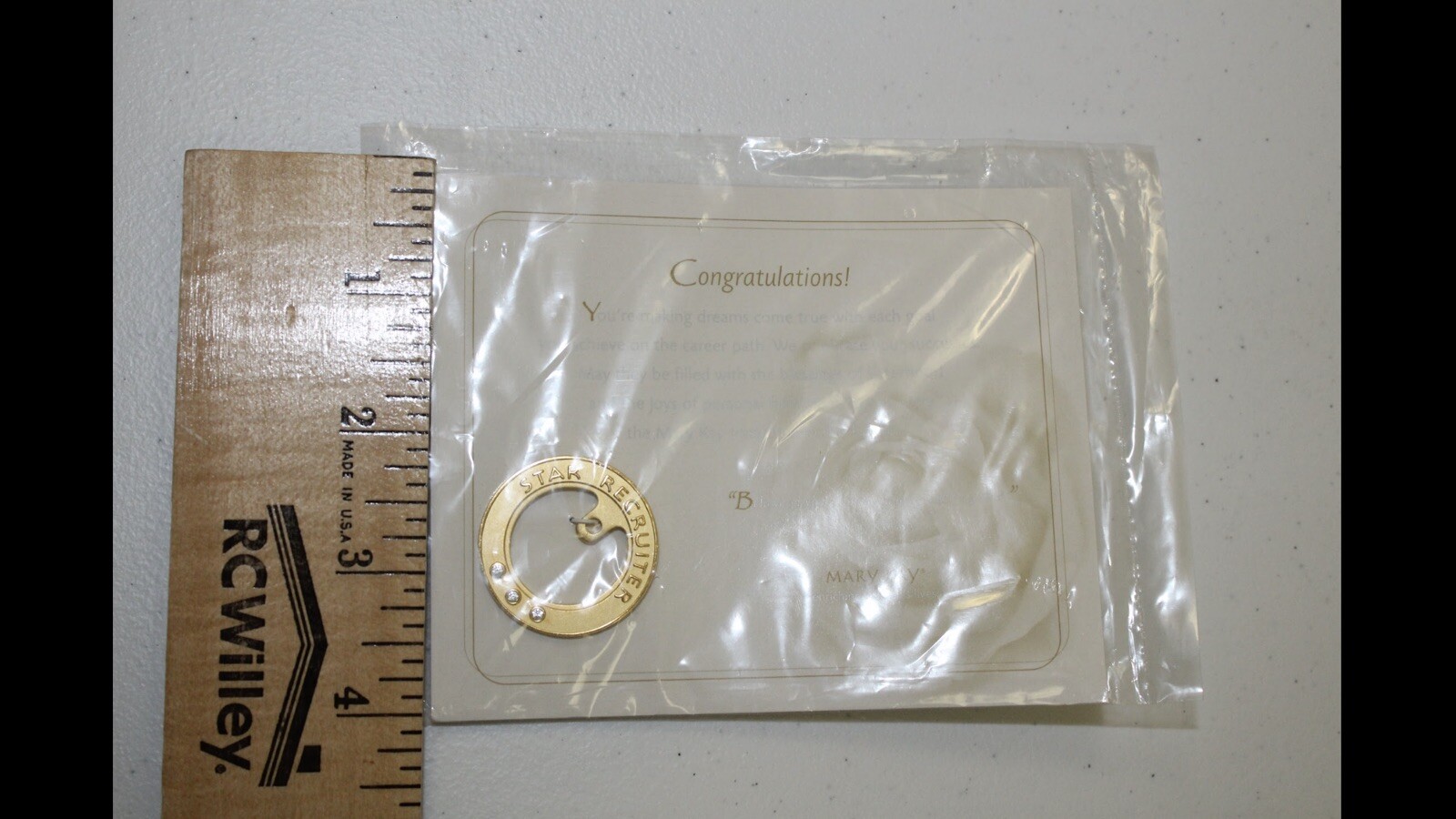 Mary Kay Congratulations Star Recruiter Pin Enhancer 1 1/4” Diameter | eBay