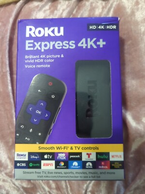 Roku Express 4K+ 2021 | Streaming Media Player HD/4K/HDR with Smooth ...