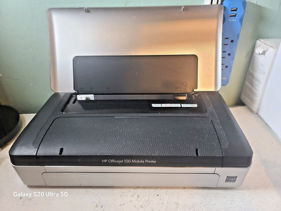 HP Officejet 100 Mobile Printer Bluetooth w/ AC Power Supply Tested ...