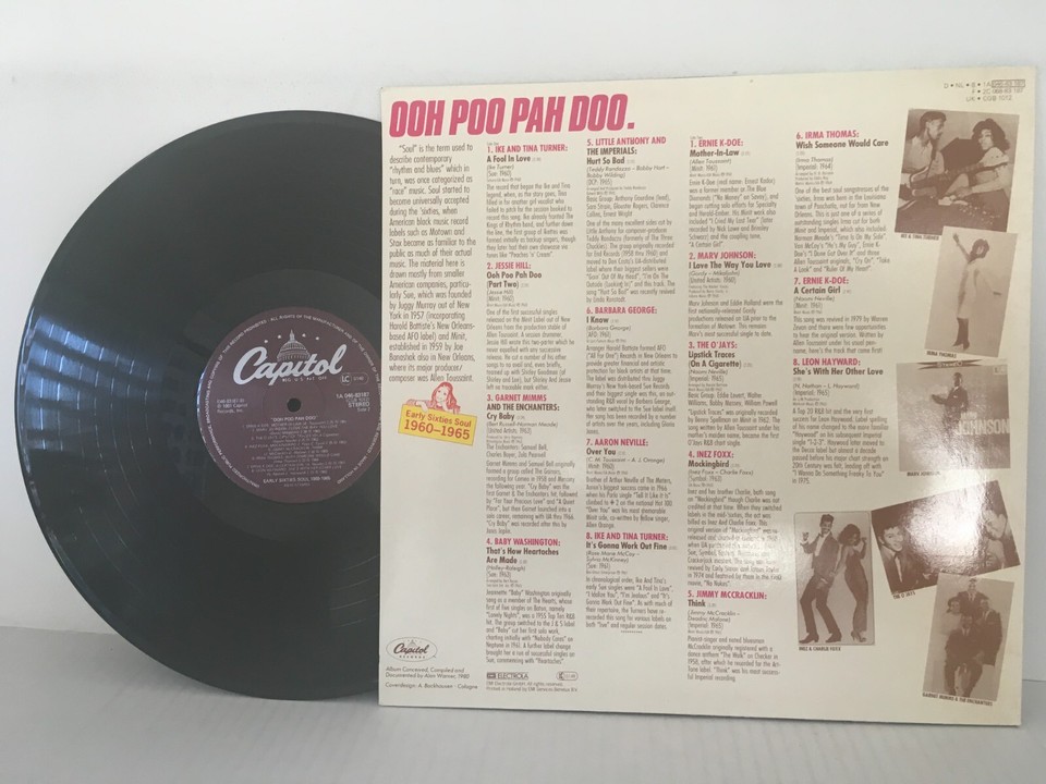 Various Ooh Poo Pah Doo Early Sixties Soul 1960-1965 Capitol (1981) 12 ...