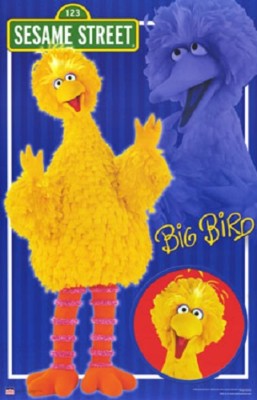 2003 STARLINE SESAME STREET BIG BIRD POSTER PRINT 22x34 NEW FREE ...