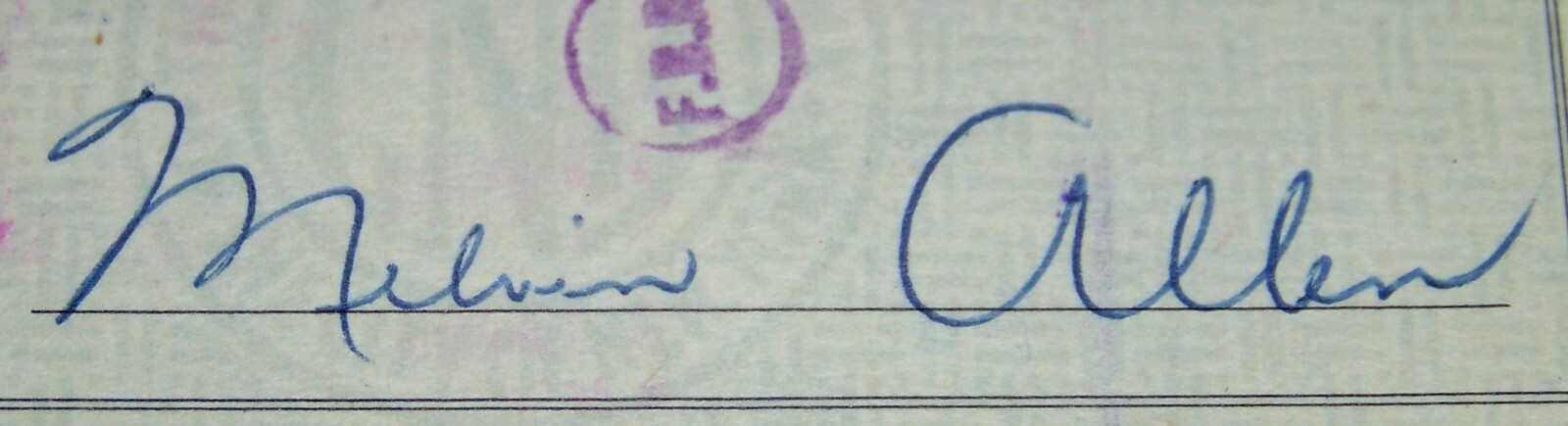 Mel Melvin Allen Signed Autographed Baseball Check PSA Slabbed YANKEES ...