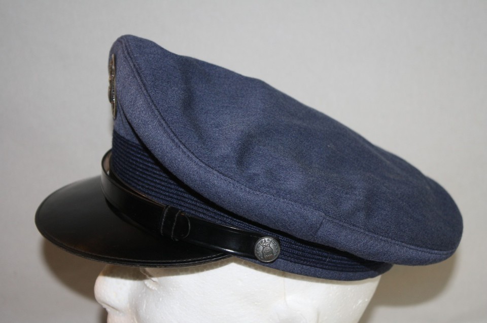 Vintage Military Air Force Hat, Cap, Head-ware Flight Ace U.S.A. Blue ...