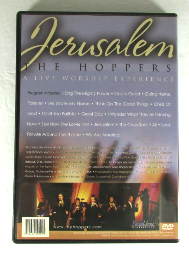 The Hoppers: Jerusalem - A Live Worship Experience DVD, with Chapter ...