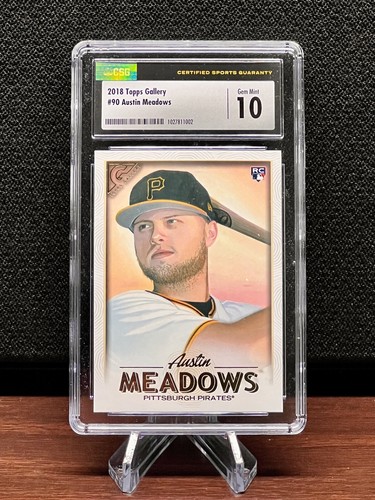 Austin Meadows Rookie Card RC 2018 Topps Gallery #90 Tigers CSG 10 Pop ...