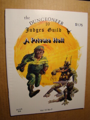 JUDGES GUILD DUNGEONEER 10 *NM 9.4* A PRIVATE HELL DUNGEONS DRAGONS ...