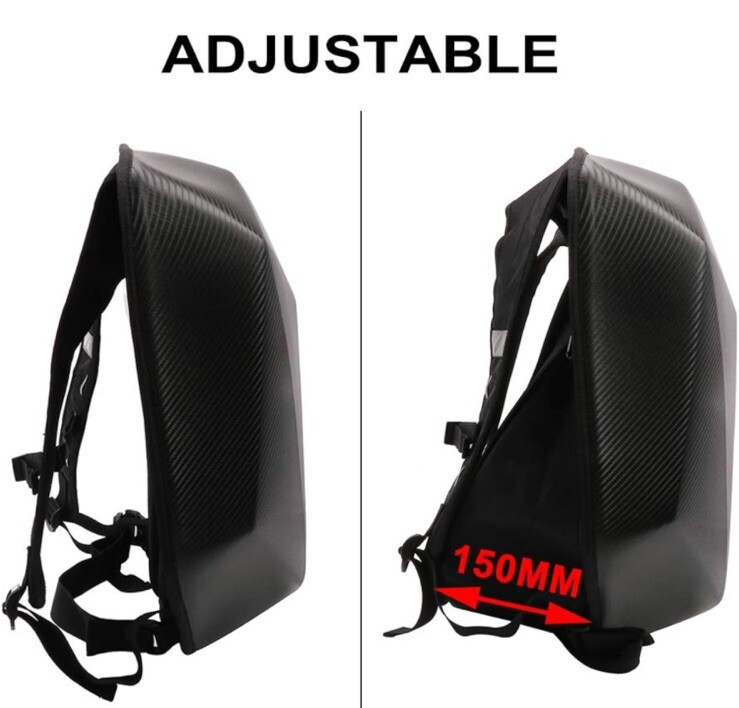 Hard Shell Backpack Motorbike Practical Bag Multifunction Adjustable | eBay