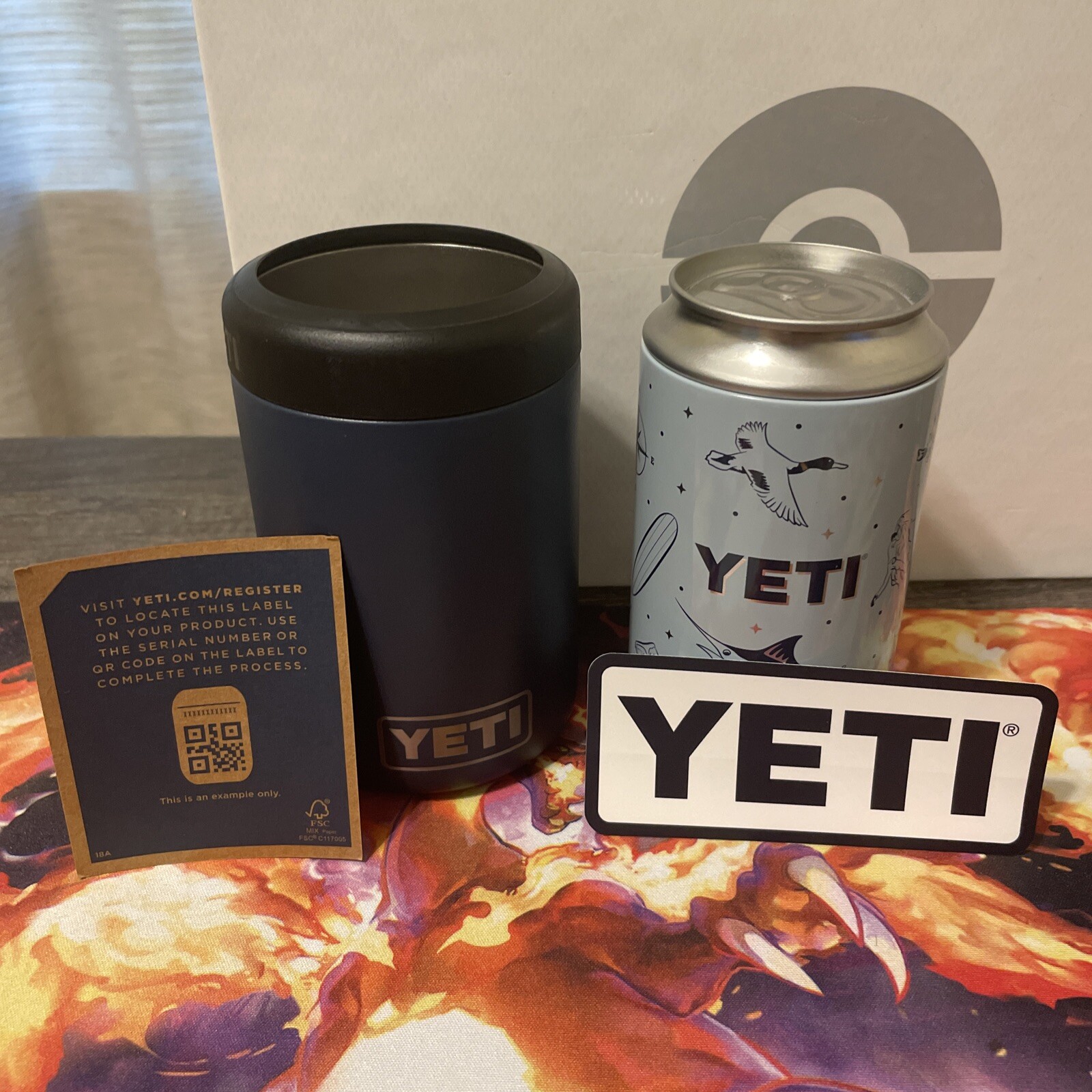YETI Rambler 12 oz Colster Can Insulator Black With Hidden Stash Can ...