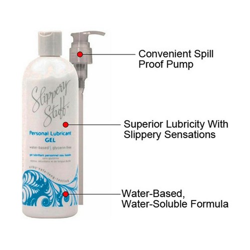 Slippery Stuff Thick Gel Water Based Long Lasting Personal Lubricant w ...