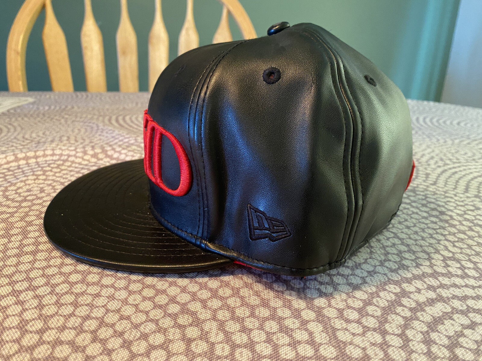 New Era 59FIFTY FITTED BLVCK black Scale Hat RARE!! S… - Gem