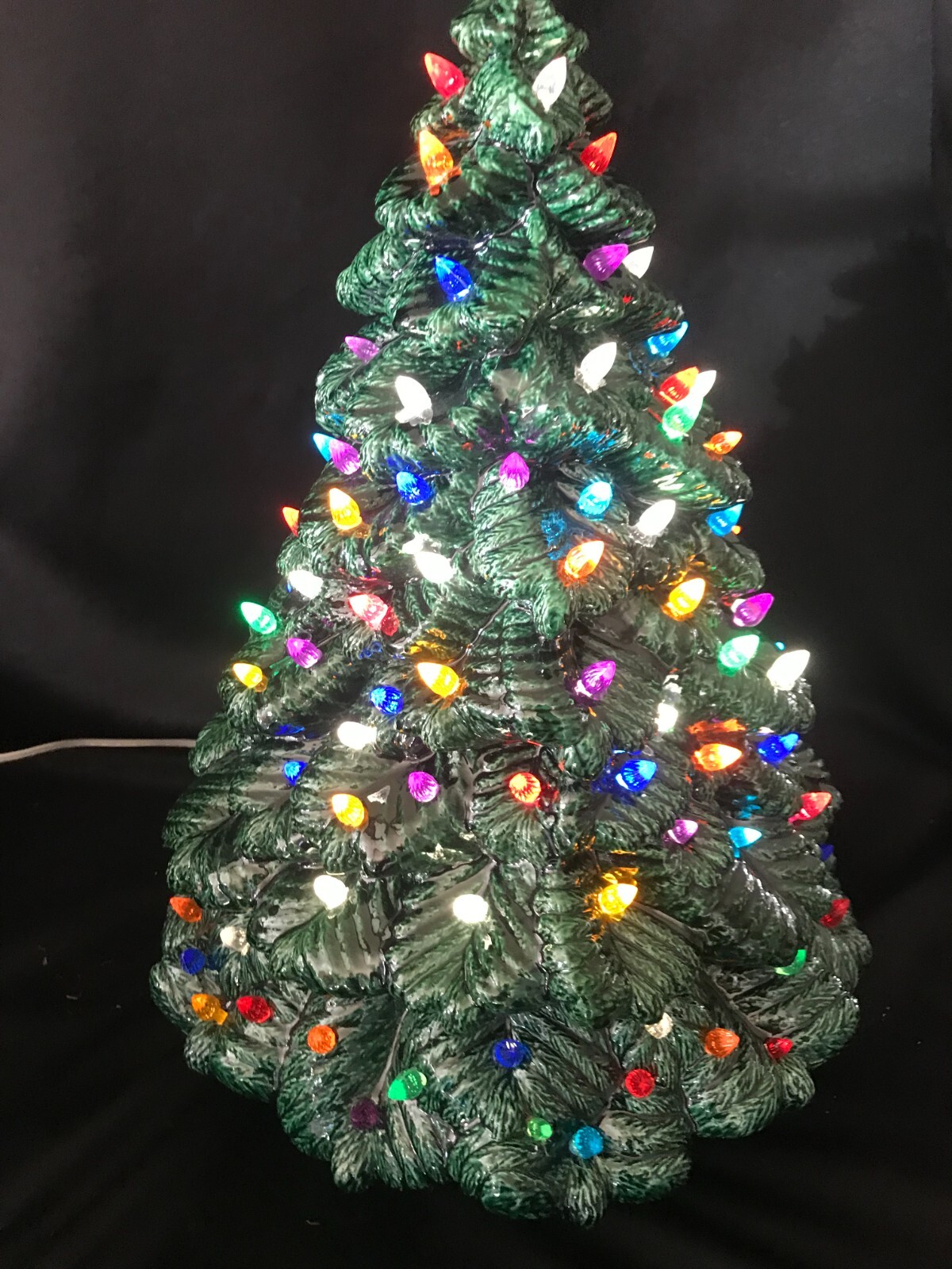 Vintage Large Ceramic Christmas Tree Nowell Molds 19 Inch 3 Tier ...