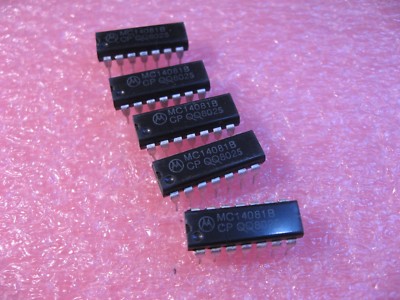 MC14081BCP Motorola IC CMOS Quad AND Gate 4081 - NOS Qty 5 | eBay