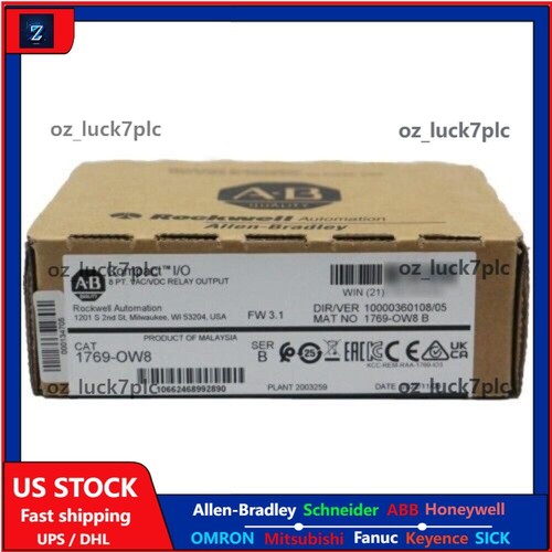 AB 1769-OW8 Ser B CompactLogix Relay Output Module 1769OW8 New Sealed ...