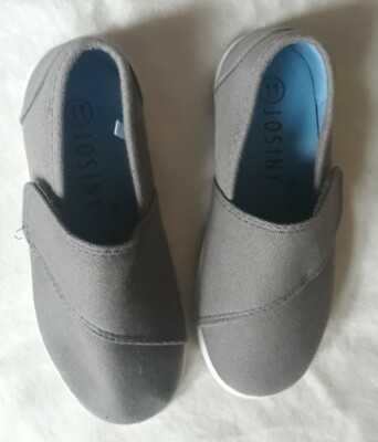 gray josiny shoes childs 11 slip on adjustable closure lightly worn | eBay