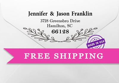 Personalized Couple Address Stamp,Husband & Wife Stamp,Self Inking ...