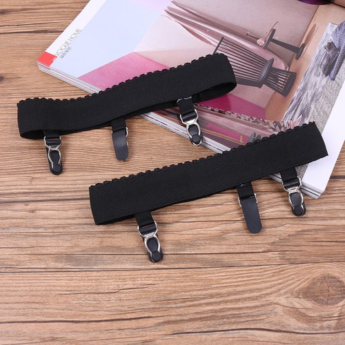 Women Leg Garter Belt Clip Stocking Socks Thigh High Holders Suspender ...