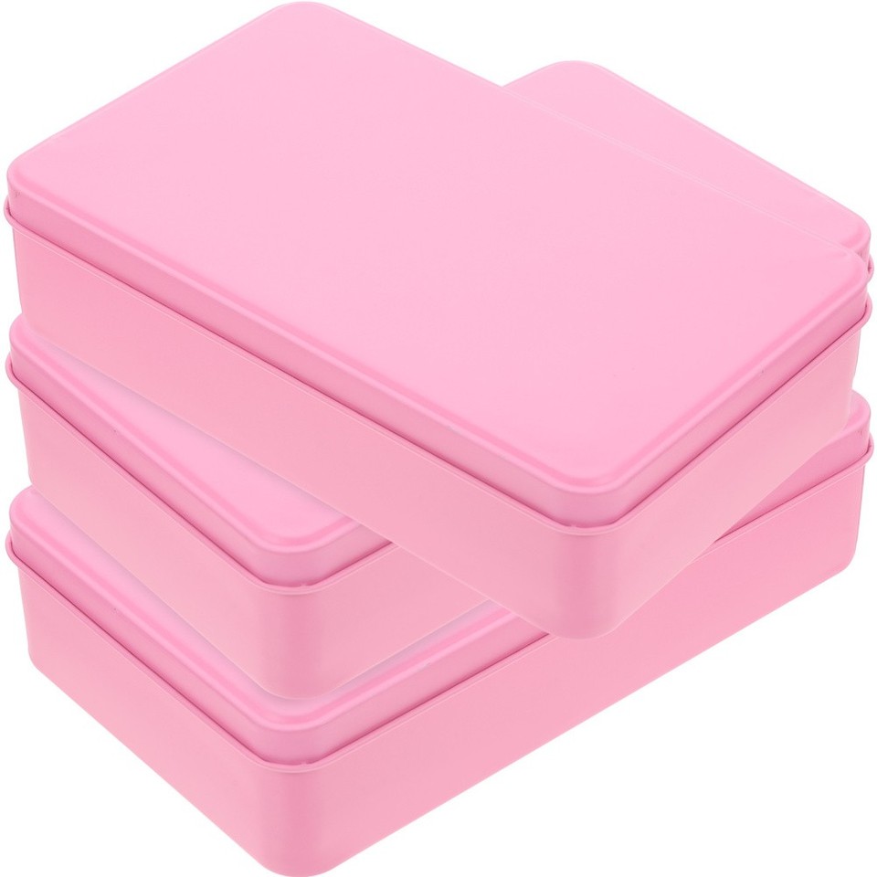 3pcs Small Tin Box Empty Rectangle Tinplate Box Tinplate Containers Tin ...