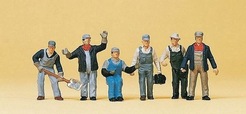Preiser 10453 HO Scale United States Railroad Transition-Era Train Crew ...