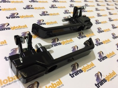 Front Door Handle Pair in GLOSS BLACK for Land Rover Defender 90 upto ...